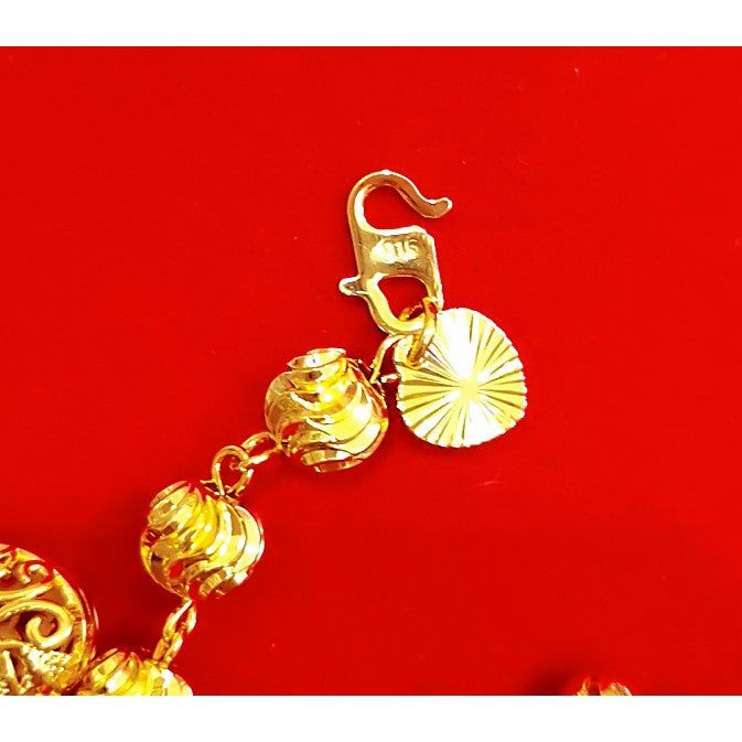 EB122 - Korean Gold Boba Bracelet – Hannah Singapore